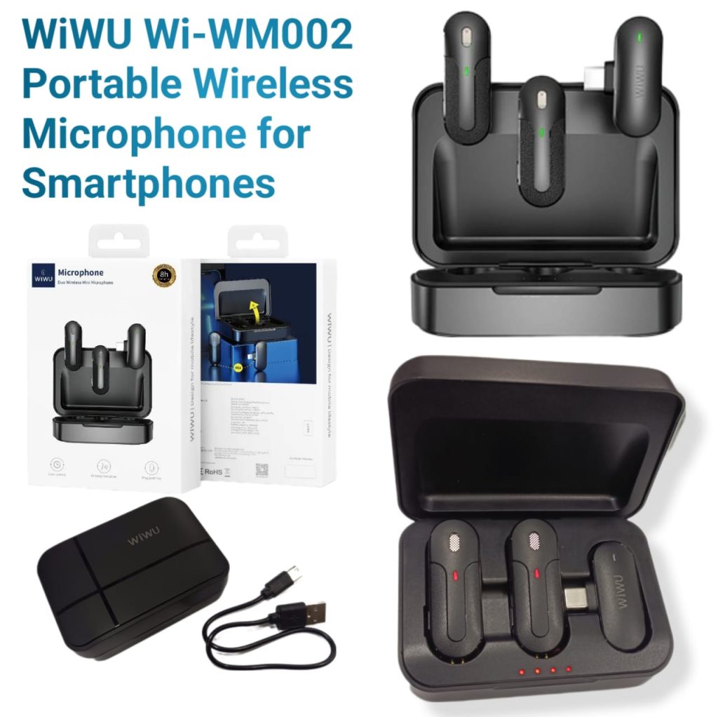 WiWU Wi-WM002 Portable Wireless Microphone for Smartphones - ATALFA